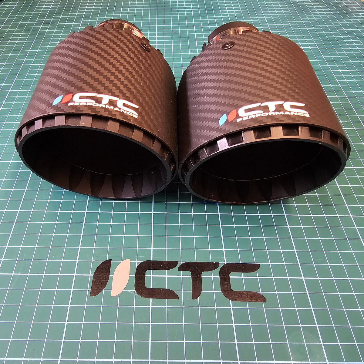 Carbon Fibre Exhaust Tips (PAIR) Suzuki Swift Sport ZC32S 2011-2017 ...
